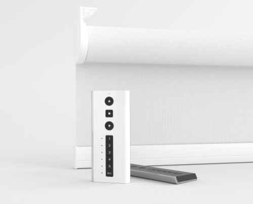 Motorized Roller Shades - Custom Shade and Shutter